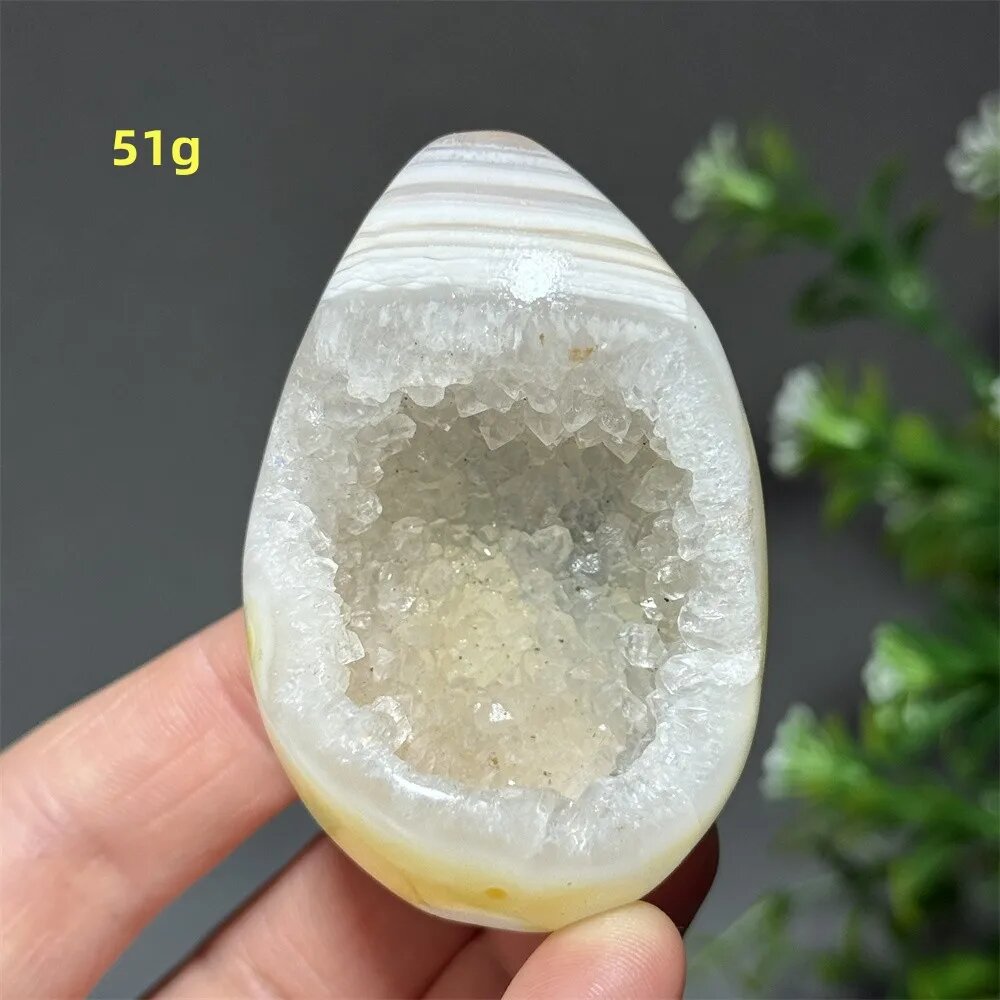 Сердоликовое хрустальное яйцо A16 51g