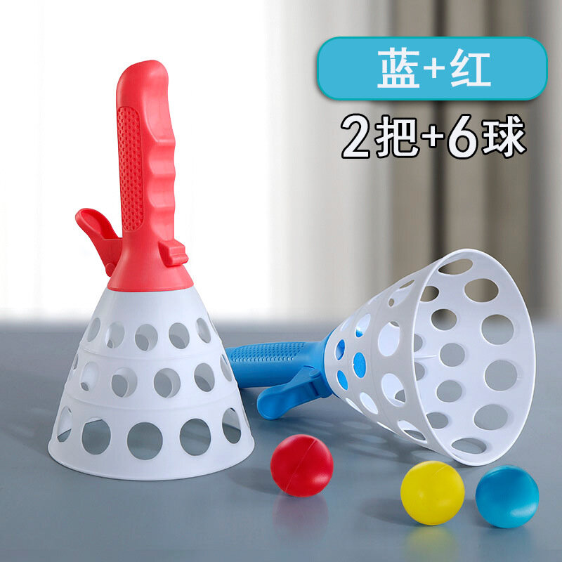 Веселая игрушка с двойным эластичным мячом, интерактивный эластичный мяч для родителей и детей, для девочек и мальчиков, популярная образовательная игрушка для улицы
