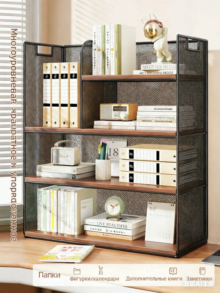 Полка для барной стойки Настольная Прямая, 40х16х50 см, 1 шт.