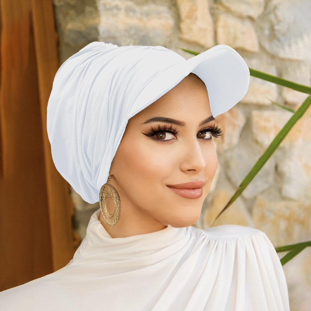 DIY Кепка Европа Америка Тюрбан Лен Плиссе Плетение