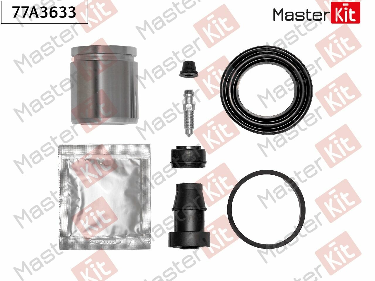 Ремкомплект заднего тормозного суппорта с поршнем Lexus IS II E2 2005 - 2013 - MasterKit 77A3633