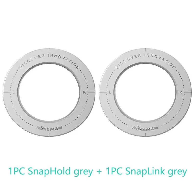NNILLKIN Magnetic Stickers for iPad Pro 12.9, MagSafe Compatible Metal Ring Stickers, Detachable Stand Holder with Enhanced Grip