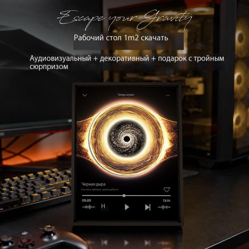 Поворотный проигрыватель, покраска, Bluetooth, аудио, декоративная роспись