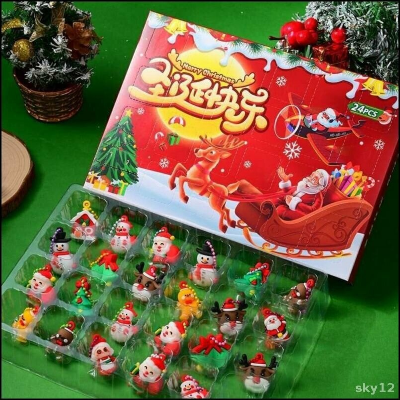 Эксклюзивный рождественский комплект из 24 праздничных пазлов для подарка