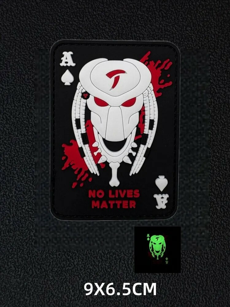 Шеврон на липучке, патч Iron Warrior, светящийся значок из ПВХ, нарукавная повязка, Нашивка на рюкзак