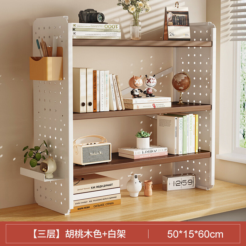 Стеллаж для хранения на столе, органайзер для компьютерного стола, домашний игровой комнатный офисный органайзер, полка для студенческого стола, перфорированная панель