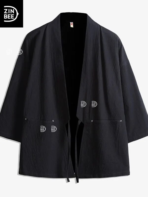 Рубашка ZinBee Рубашка Гавайская Хаори летняя оверсайз