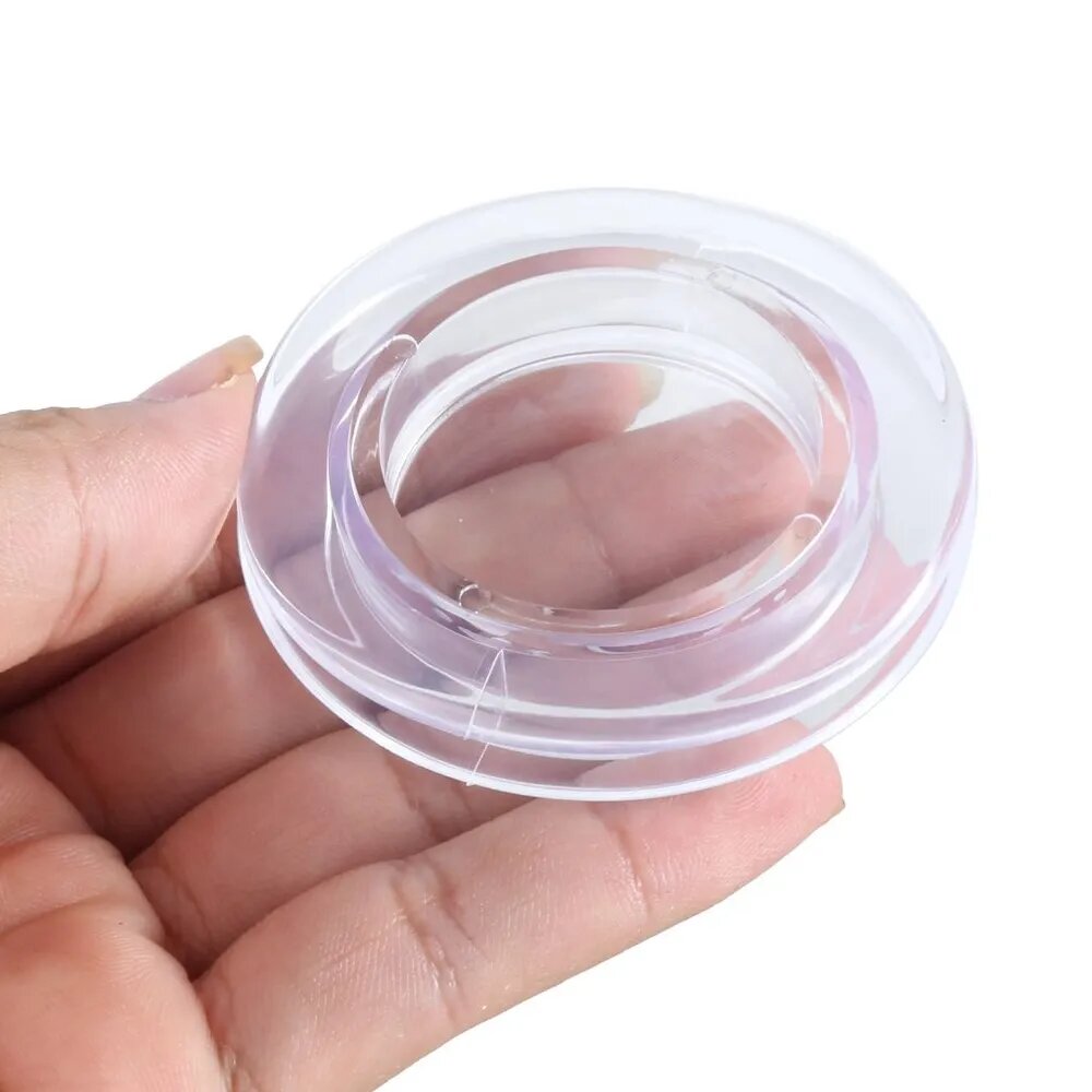 Стандартный размер силиконового зонта с отверстием для кольца, заглушка и колпачок для стеклянного стола для патио на открытом воздухе, 2-дюймовые (прозрачные) крепежные аксессуары