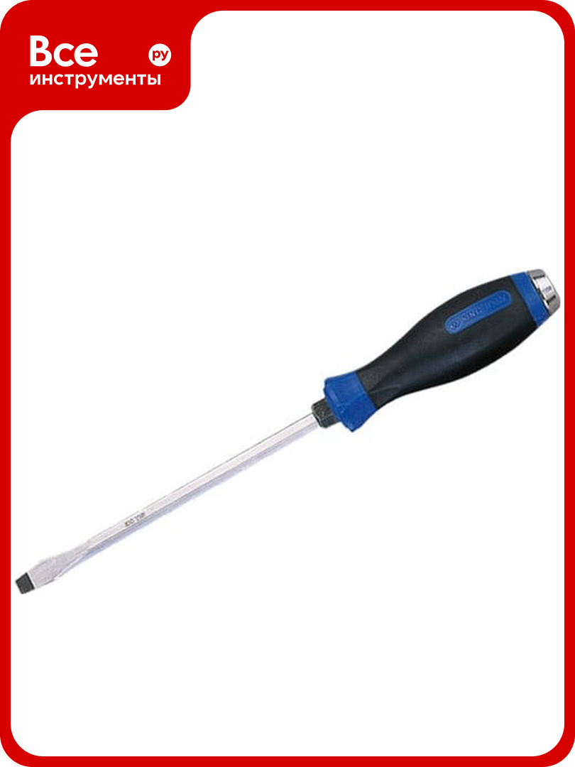 Силовая шлицевая отвертка Slotted 6.5мм, 150мм KING TONY 14626506