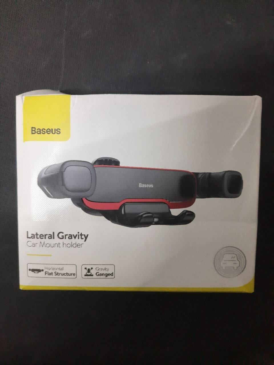 Автомобильный держатель Baseus Mr Hui Gravity Black SUYL-HU01, черный