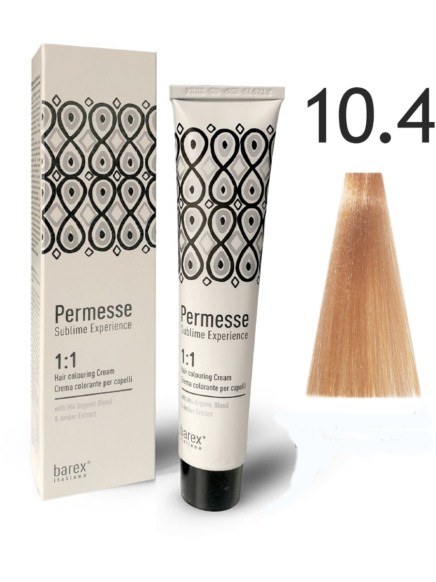 Краска для волос Barex Крем-краска с микропигментами PERMESSE, Hair Colouring Cream 1:1, 10.4