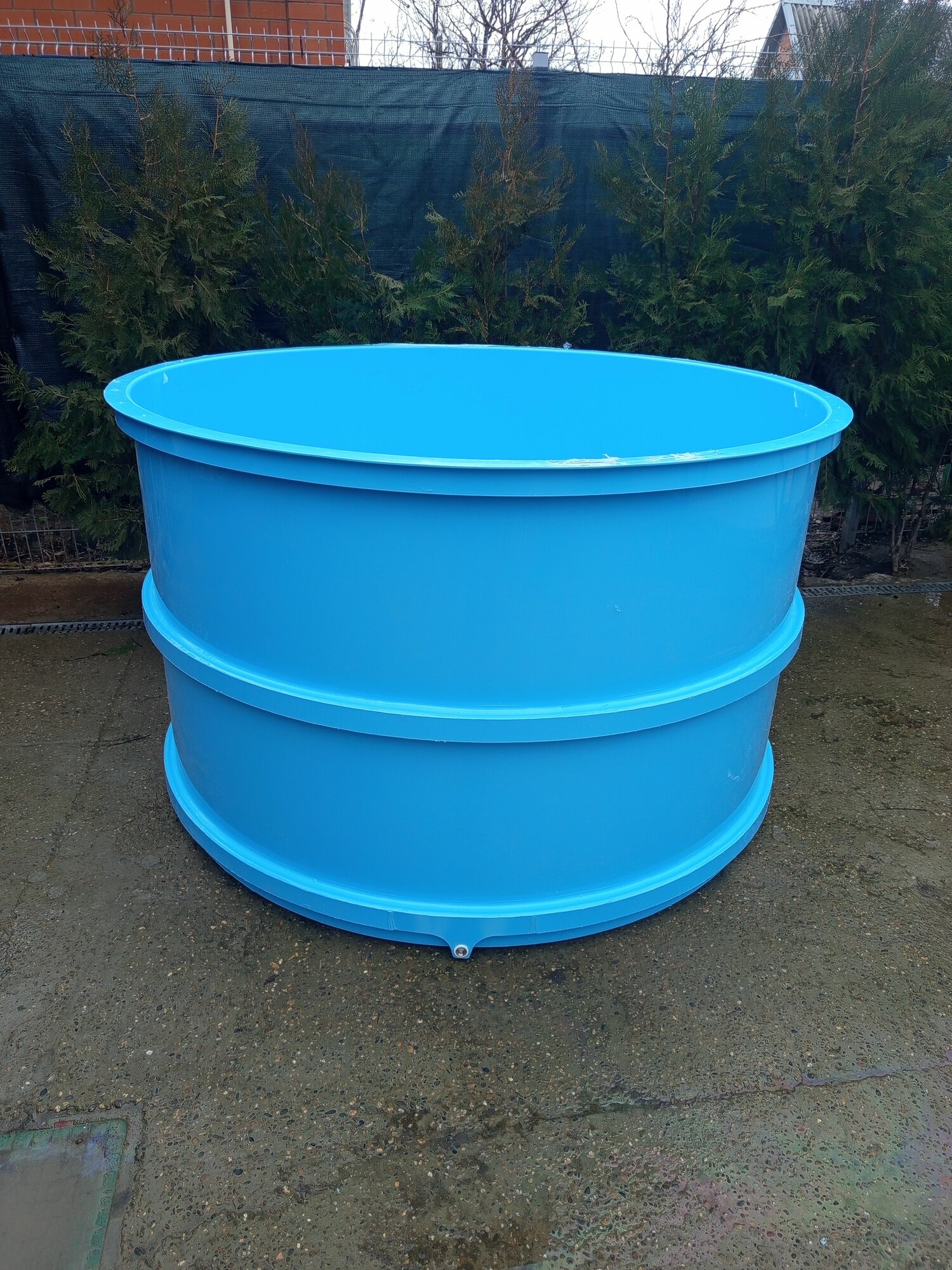 Купель Бассейн Круглая Размер 200см-120см из полипропилена.