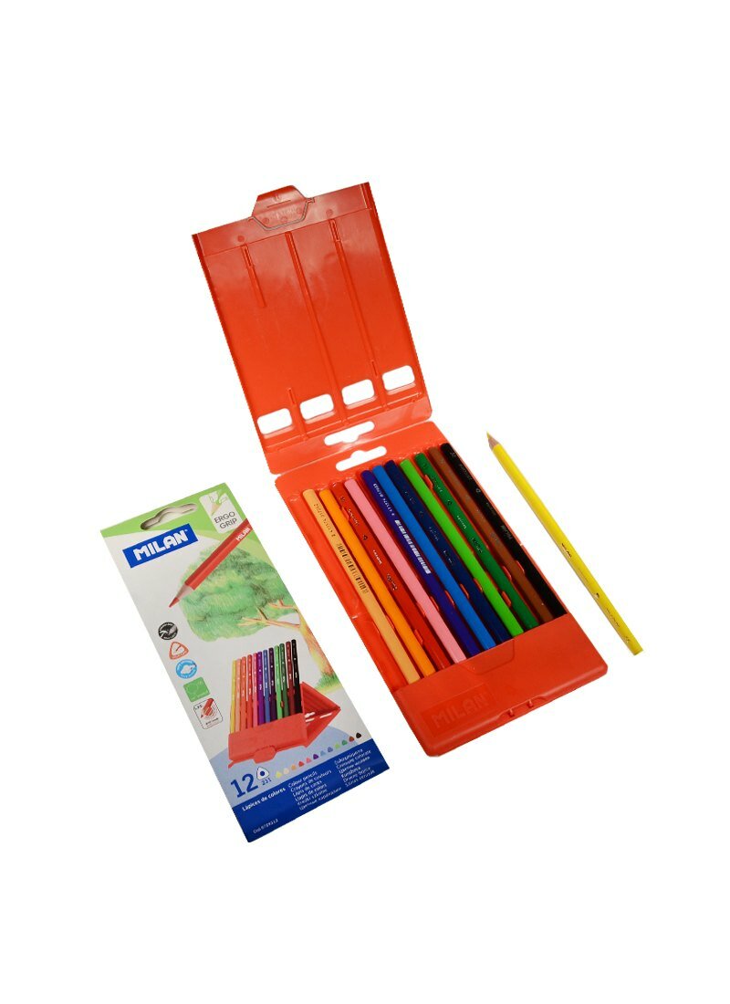 Карандаши цветные Milan, 12 цветов
