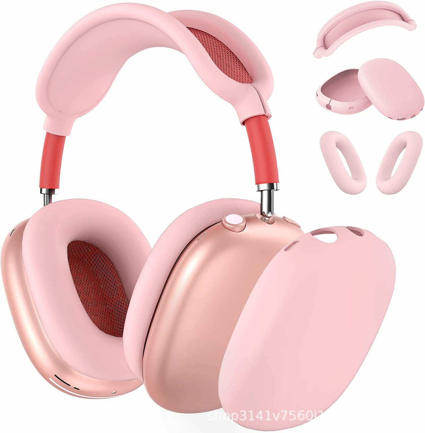 Чехол для наушников AirPods Max, силиконовый чехол для наушников, защитный чехол для Bluetooth-наушников Apple, защитный чехол для наушников