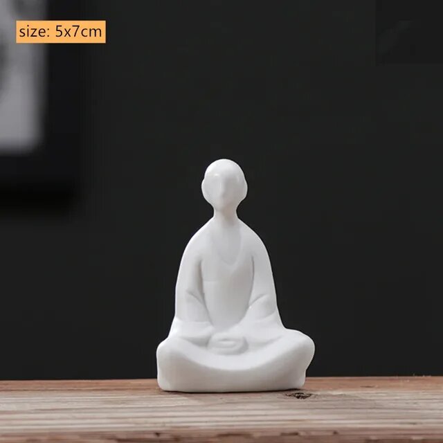 Керамические украшения в стиле дзен, фигурки чайных питомцев, статуэтки Будды, китайские чайные сервизы, маленькие фигурки монахов, аквариумы, украшения для бонсай, настольные украшения, изделия ручной работы.