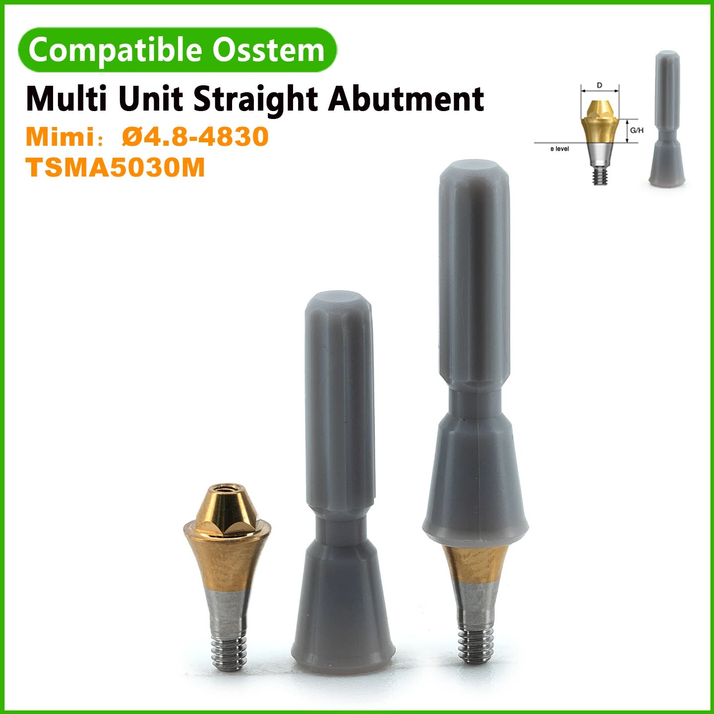 Мультиблок Osstem, титановый сплав, класс 5 TSMA5040