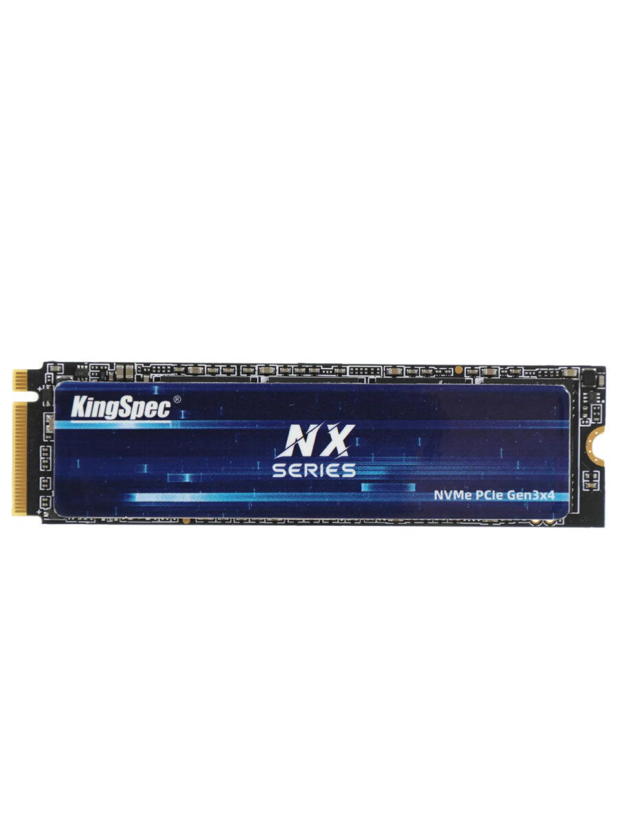 Накопитель SSD KINGSPEC 512GB NX-512 2280 (M.2 2280 PCI-E Gen3 x4 NVMe, R/W 3400/2500MB/s, TBW500) (NX-512 2280)