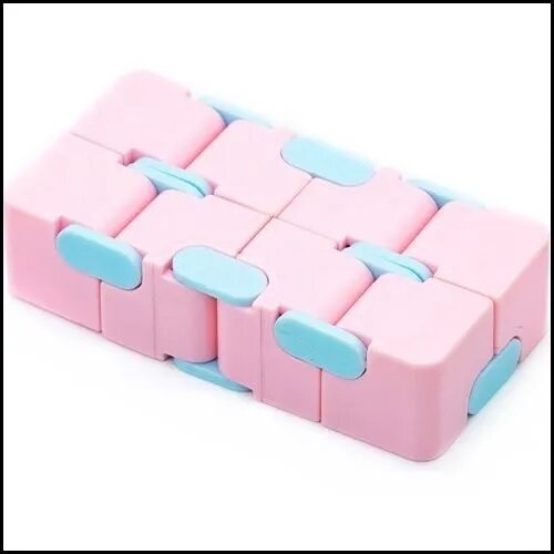 Головоломка Бесконечный Куб Антистресс / Infinity Fidget Cube (розовый).