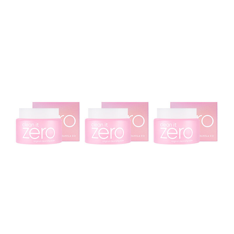 Очищающий бальзам женский Банила Ко Clean It Zero Original малый, 50g*3, розовый, для снятия макияжа