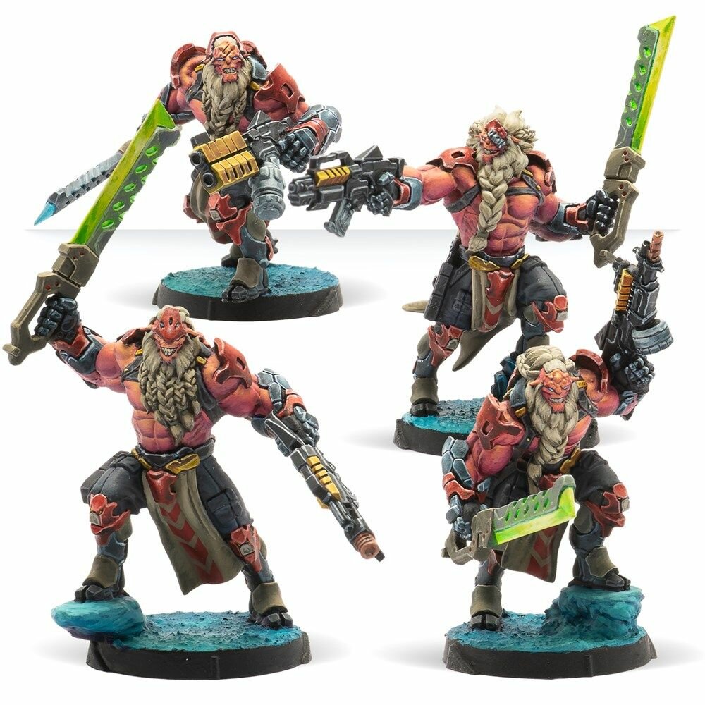 Набор миниатюр Infinity, Daturazi Witch Soldiers (COMBINED ARMY) - 4 Фигурки