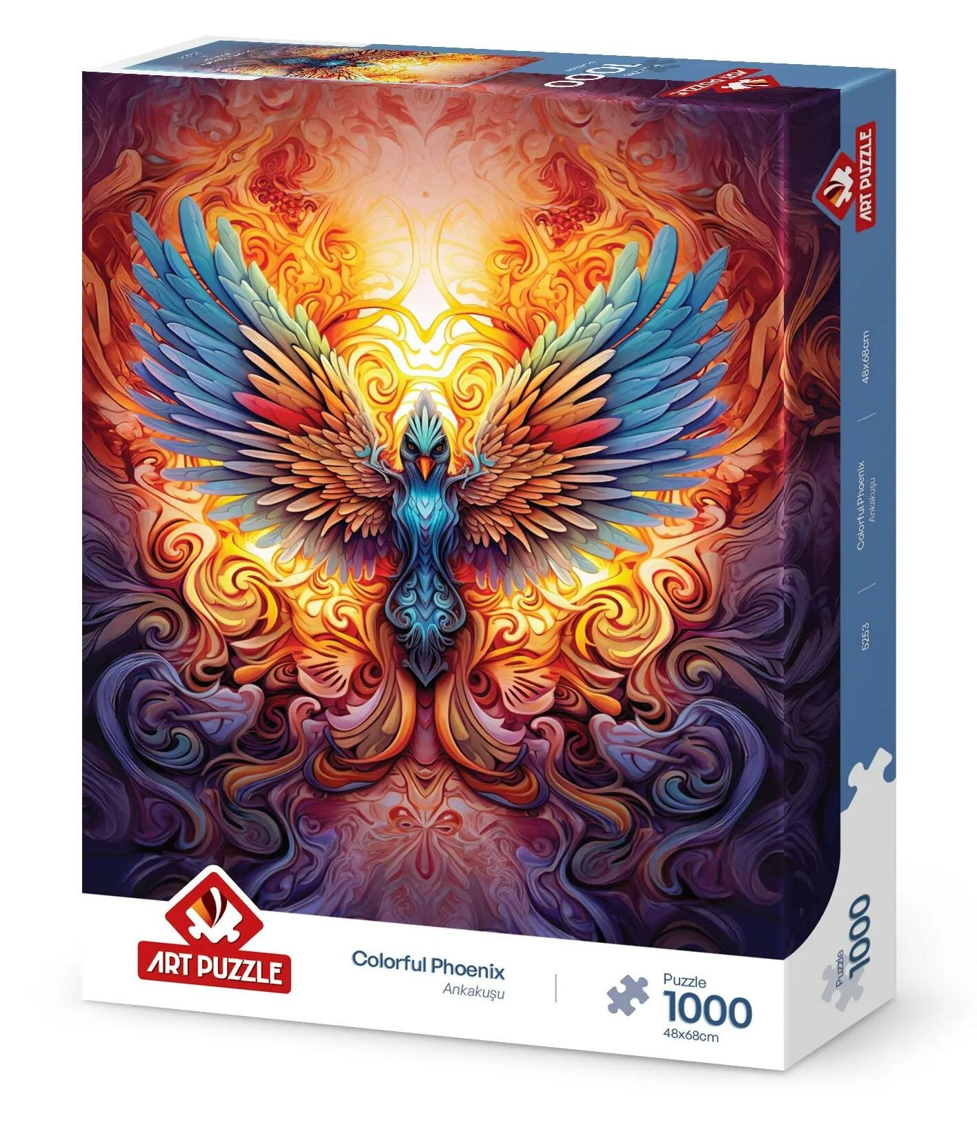 Пазл для взрослых Art Puzzle 1000 деталей, элементов: Разноцветный Феникс