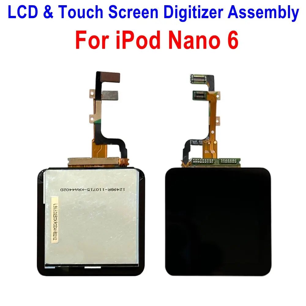 Для Apple iPod Nano 6 6G 6-го поколения, ЖК-дисплей, сенсорный экран, дигитайзер, панель в сборе, запасные части для ремонта