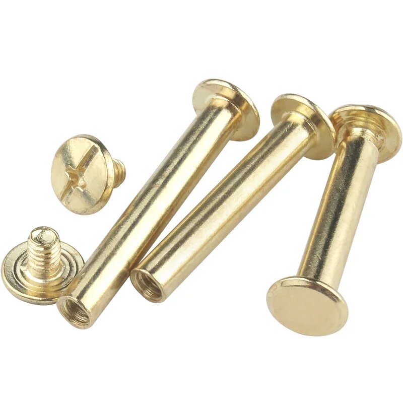 Крепежные винты M5 из углеродистой стали M5x90mm-(3Pcs), copper plating