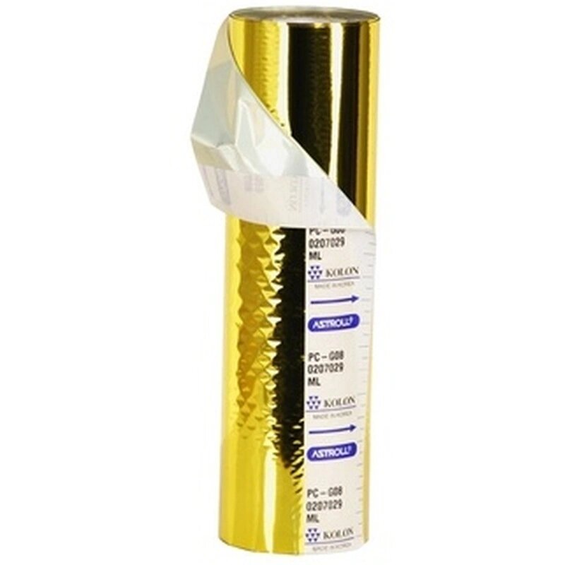 Фольга для горячего ламинирования Глянцевая (213мм х 122м, цвет: золото)