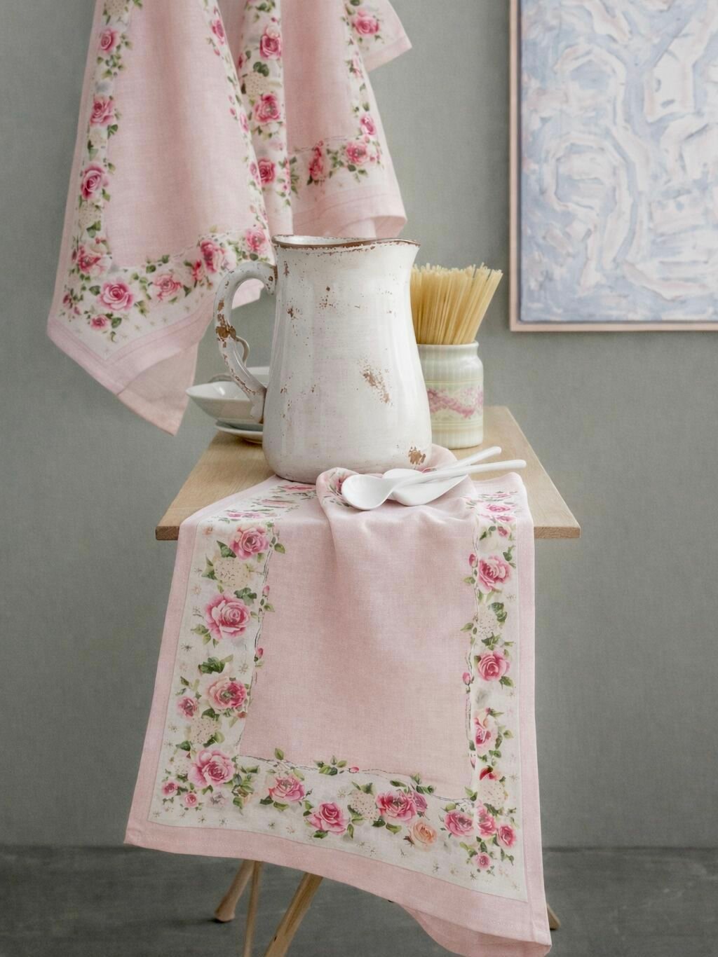 Полотенце Blumarine home collection ROSALINDA кухонное льняное