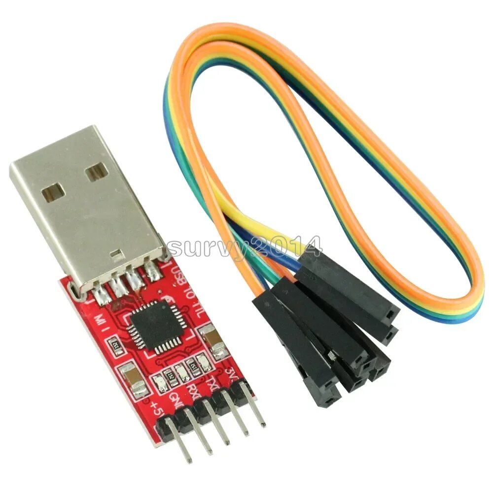 1 компл. CP2102 последовательный преобразователь USB 2.0 в TTL UART STC загрузка 5-контактный модуль с линией Dupont 45x14x8 мм