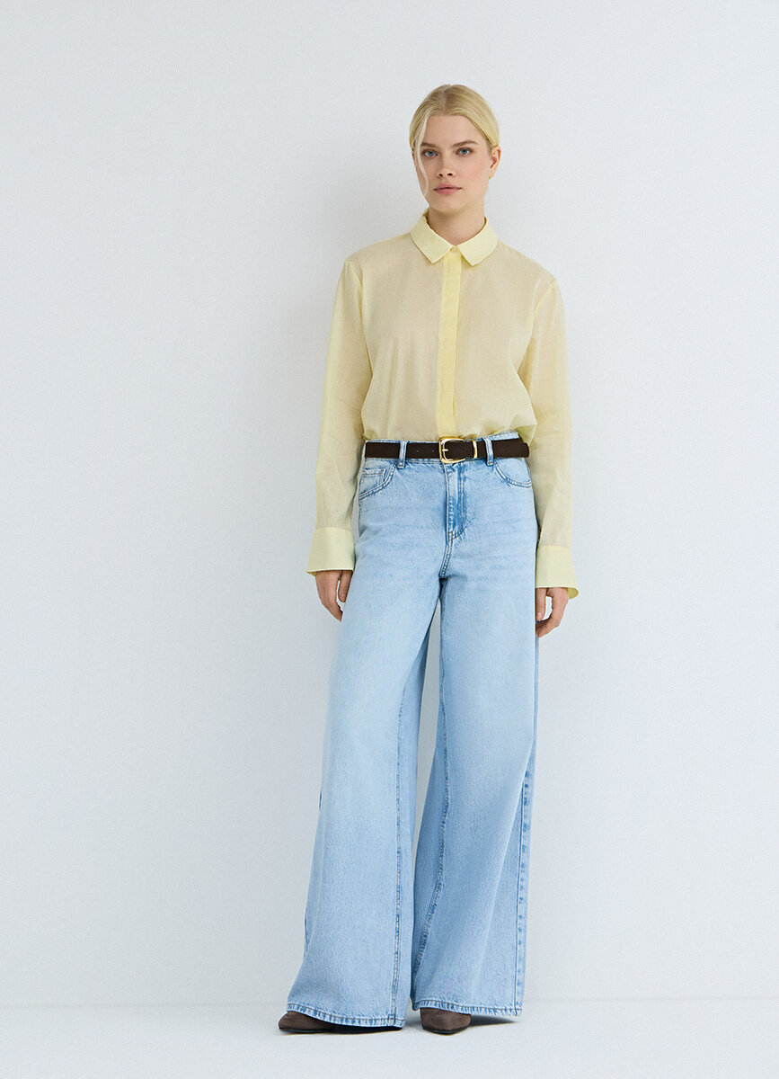 Джинсы палаццо 