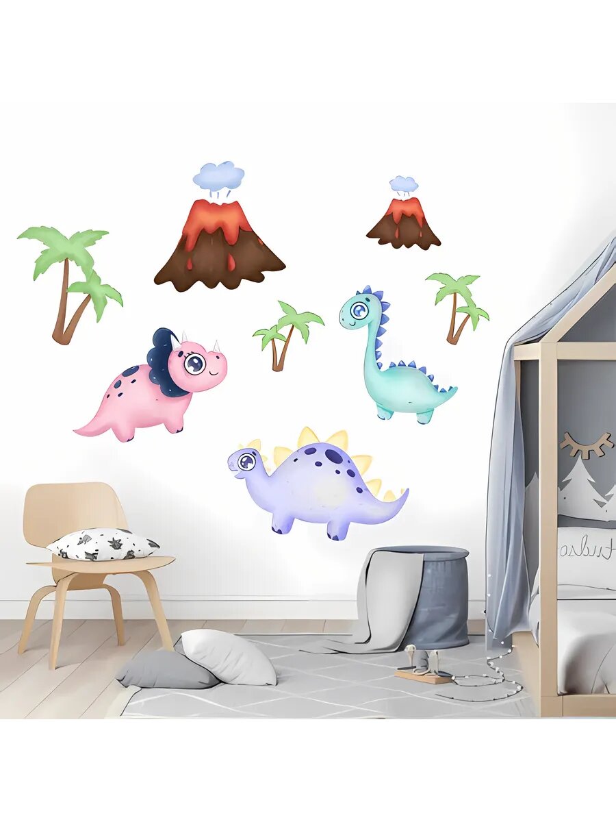 Наклейка динозавры До нашей эры allstick арт. W_43-44