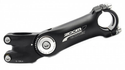 Вынос ZOOM регулируемый, 1.1/8",0-60°, 31,8, длинна 125мм, черный, алюм (21180)