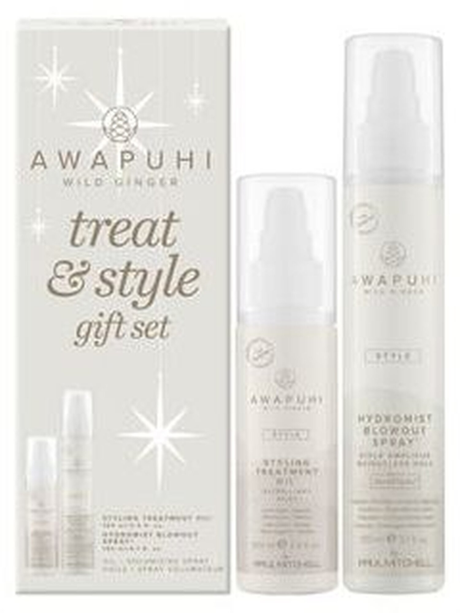 Paul Mitchell Набор для волос Treat & Sryle Gift Set: спрей для укладки 150 мл + масло для волос 100 мл