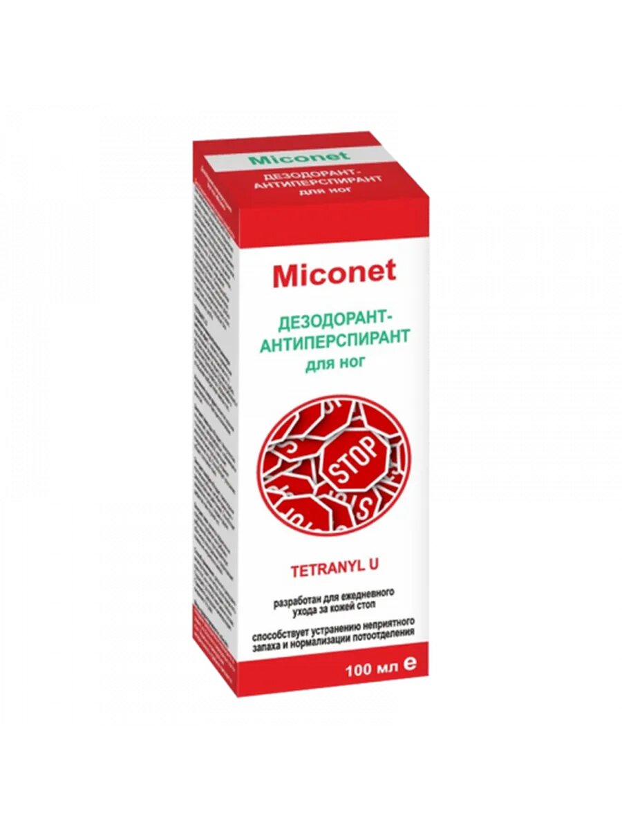 Миконет Дезодорант-антиперсперант для ног, 100 мл, 1шт.