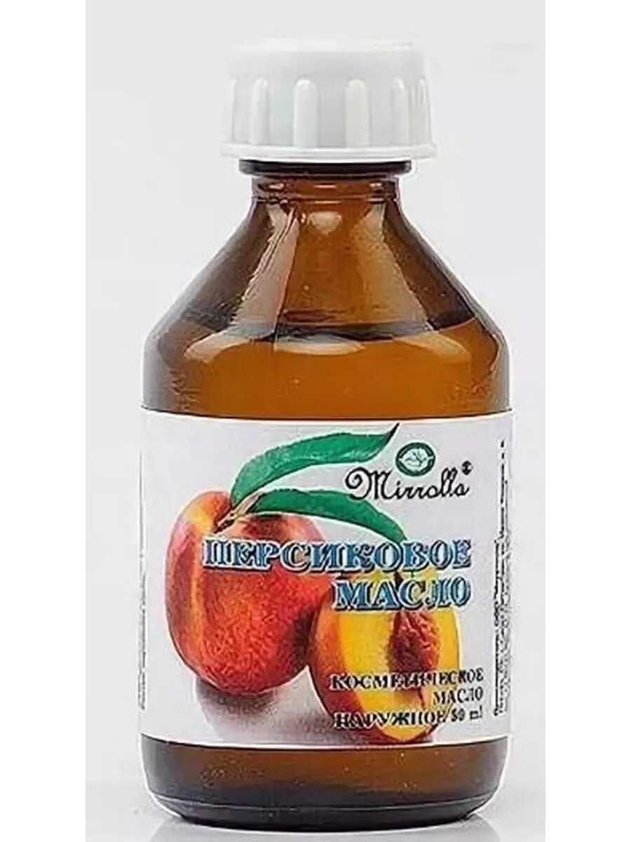 Масло персиковое, масло косметическое, 50 мл, 1шт, Мирролл