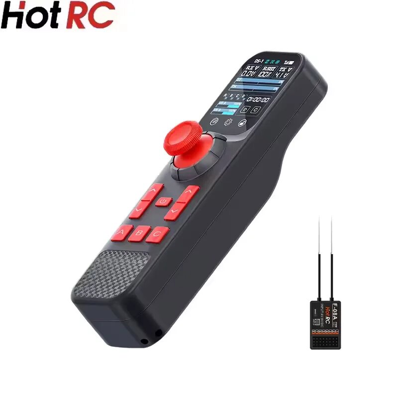 Радиоаппаратура HOTRC DS800 TX RX, красная