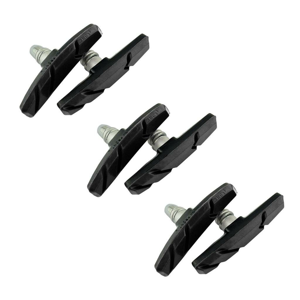 Тормозные колодки для велосипеда V-brake, 6 шт, Черный