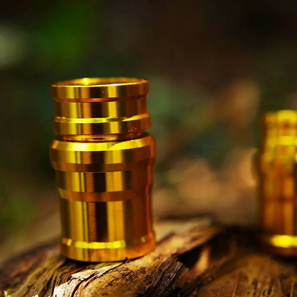 Маленькая спиртовая горелка с 4 фитилями из алюминия для походов