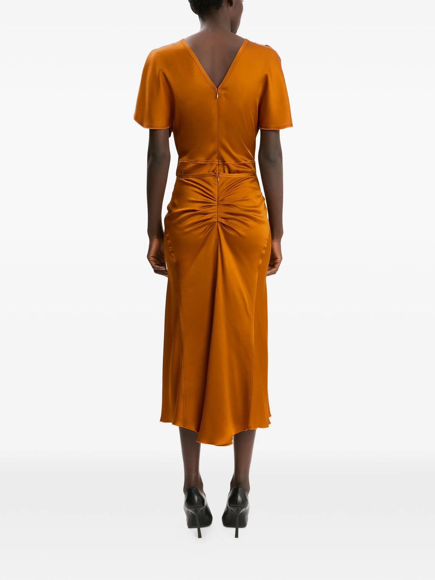 Юбка Victoria Beckham Bela, размер 8, orange — фото 1