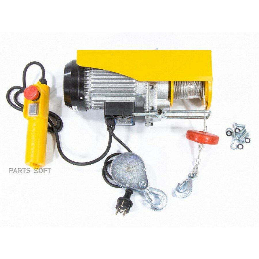 Тельфер электрический TF-500, 0,5 т, 1020 Вт, высота 12 м, 10 м/мин от официального дистрибьютора, DENZEL, артикул 52012