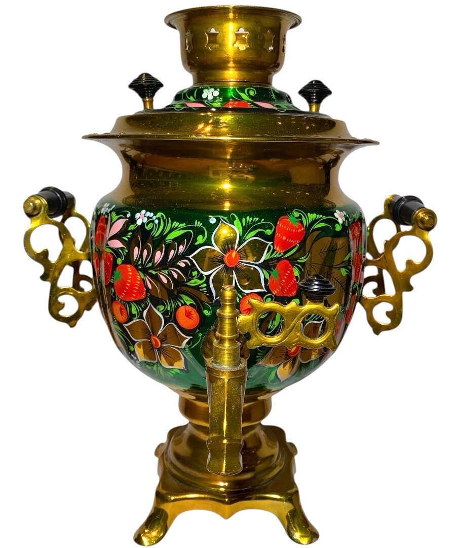 Самовар "Полянка" 3л электрический расписной