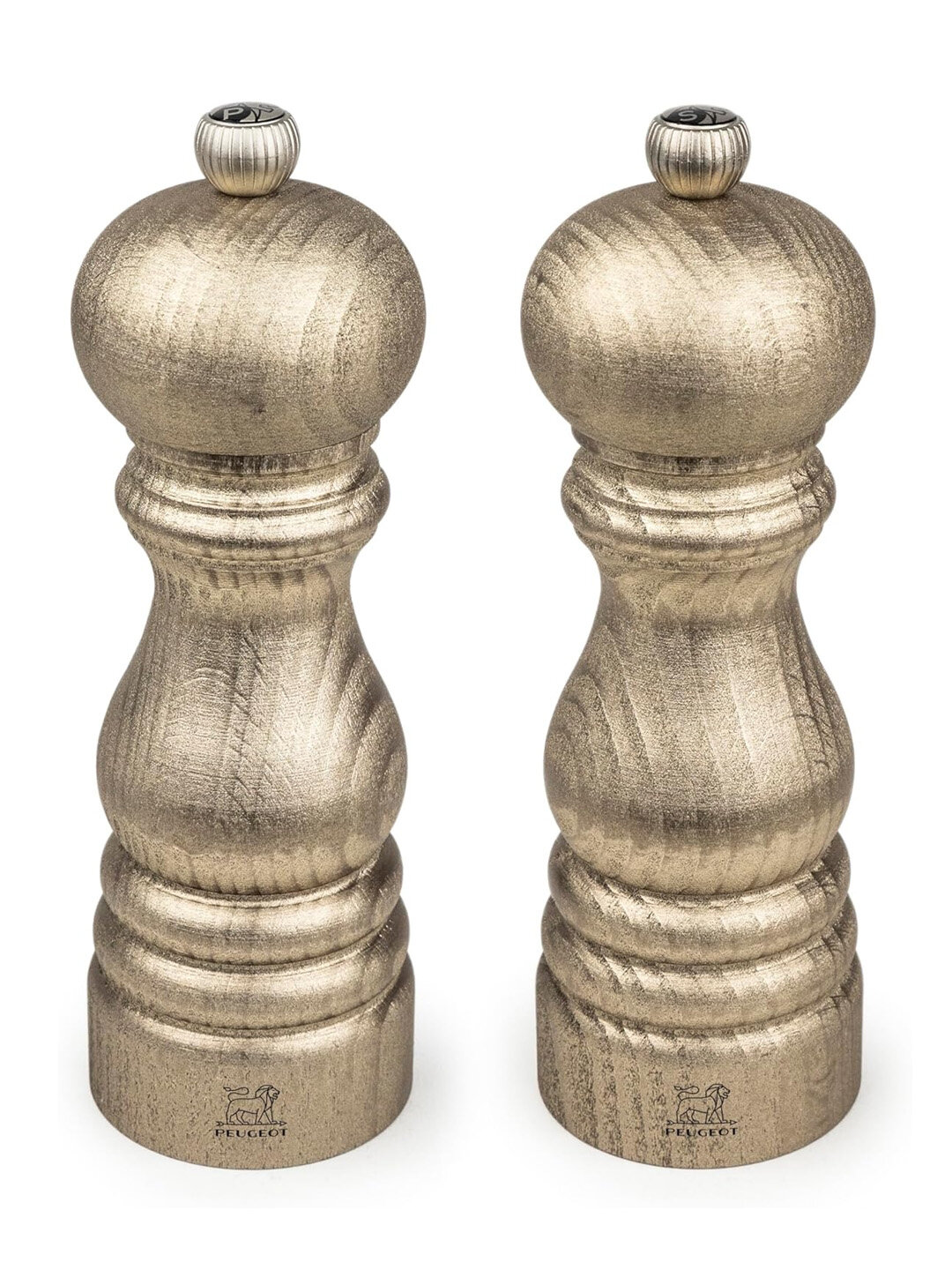 Набор мельниц для соли и перца PEUGEOT "Golden", элегантный, французское качество