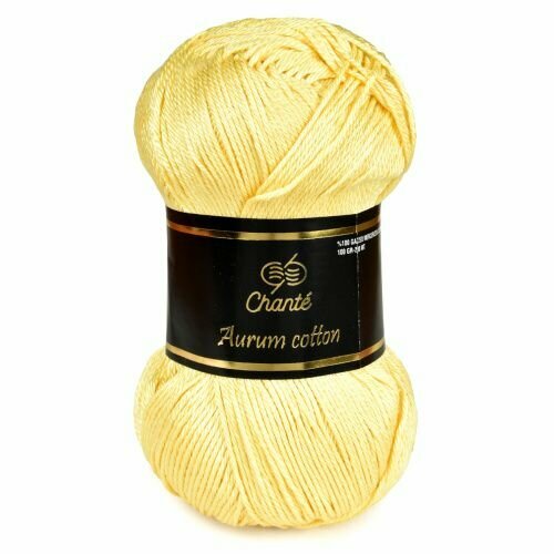 Пряжа Chante Aurum Cotton 815 (5 мотков по 100г/200м) светло-жёлтый