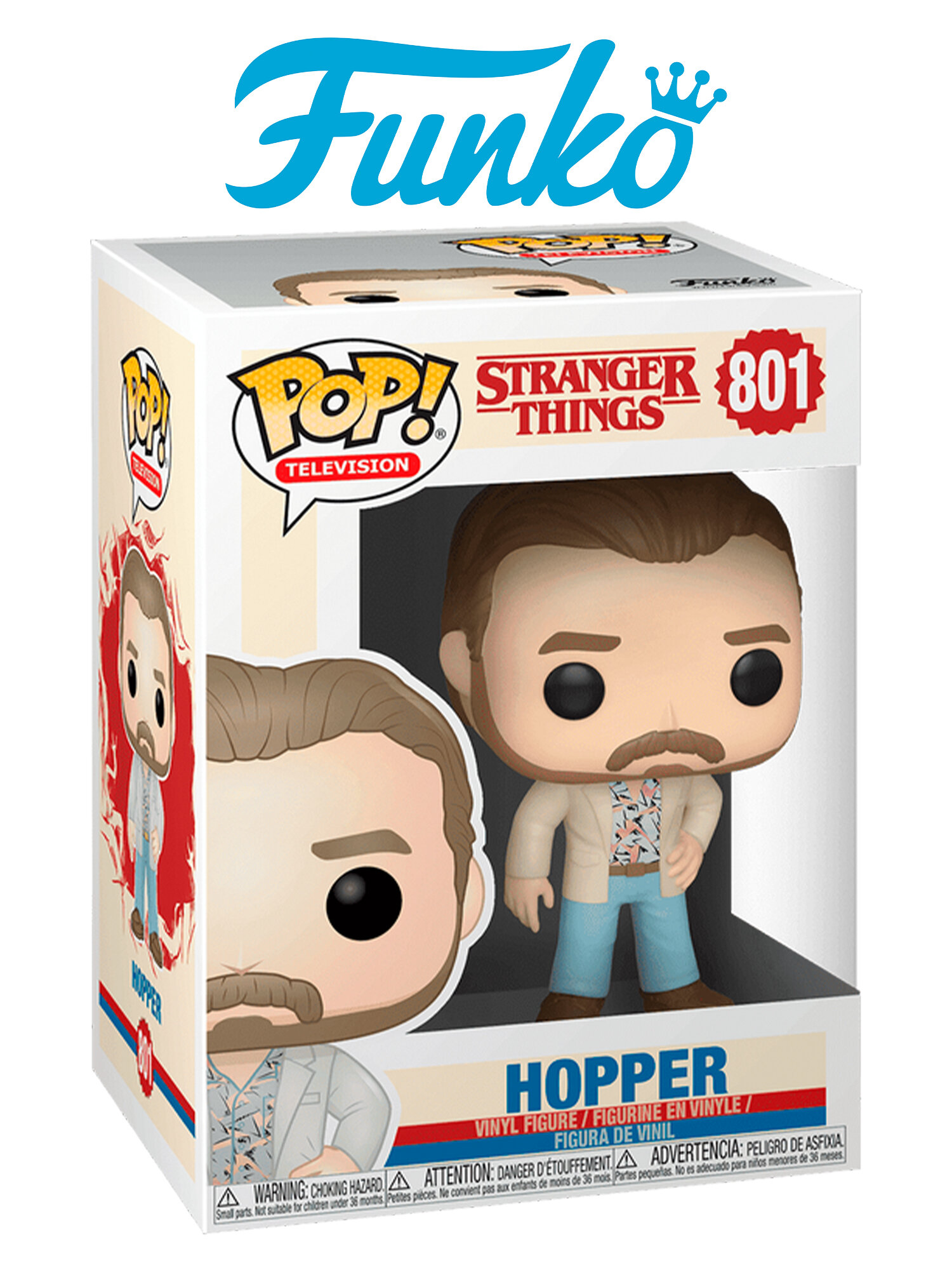 Фигурка Funko Pop! Hopper (801) Stranger Things из сериала Очень Странные Дела