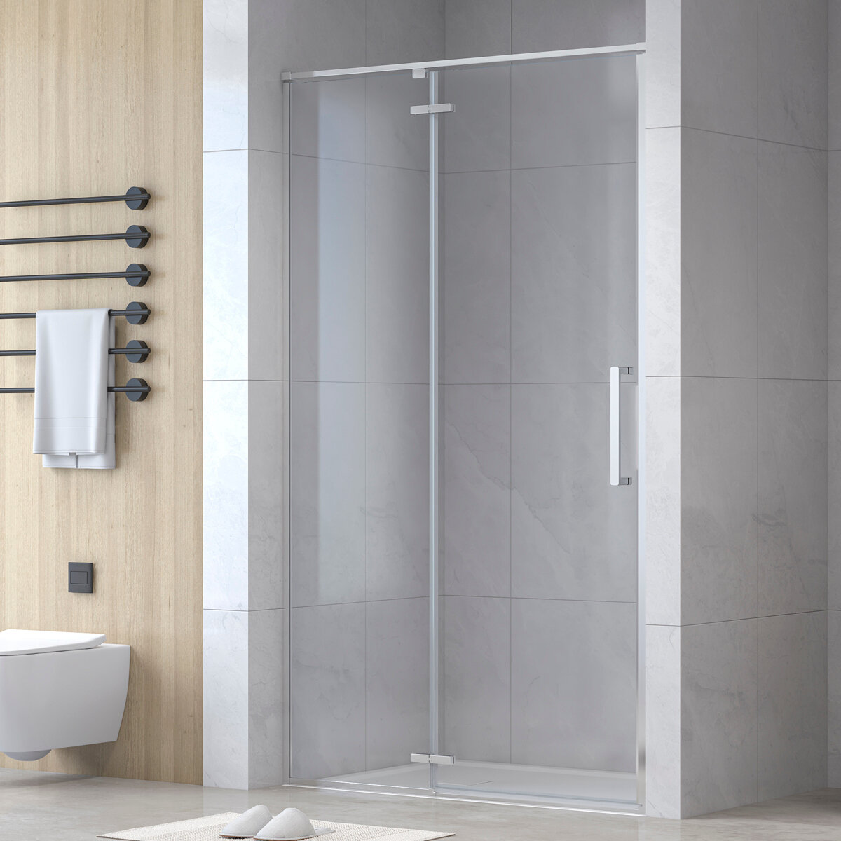 Душевой уголок Royal Bath 90х90 BERN-V RB9090-T-CH