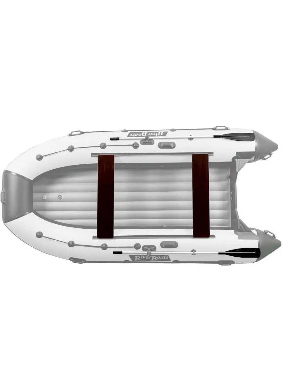 Лодка пвх под мотор 410 НДНД серо белый