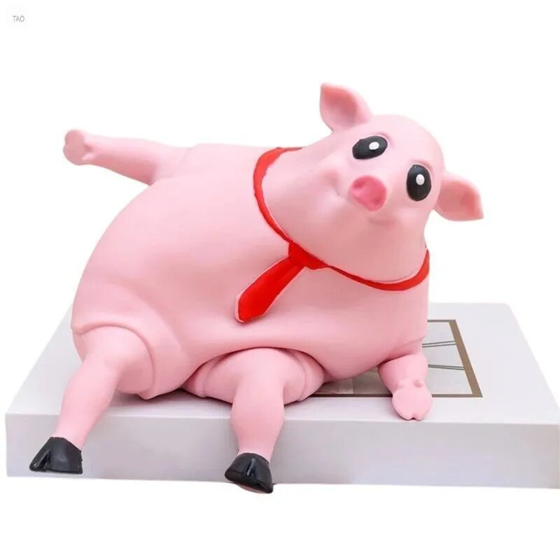 Игрушка антистресс Свин (20см.) Резиновая игрушка-антистресс в виде свиньи, для снятия стресса, для детей и взрослых
