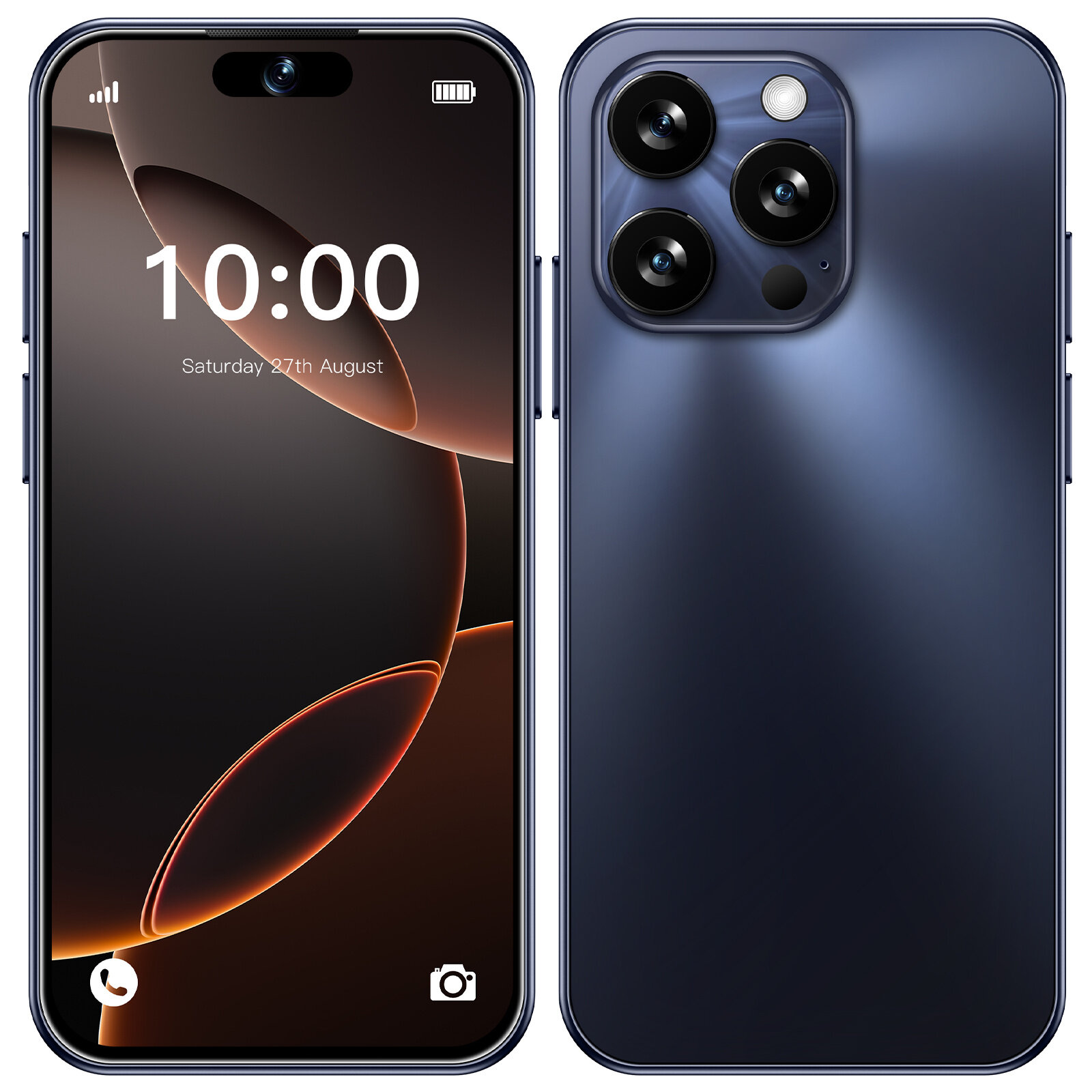 Мини - телефон XS16 Pro Maxo с двумя картами - до 256 ГБ памяти, 4,0 - дюймовый экран, праздничные подарки，синий