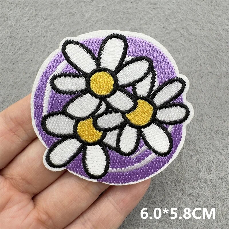 Вышитые мультяшные цветочные нашивки THINKINS 8